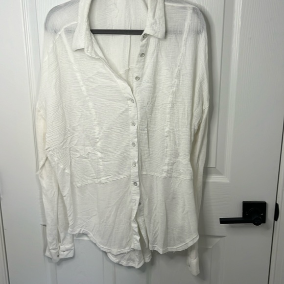 We The Free | Tops | Sold We The Free White Button Down Top | Poshmark